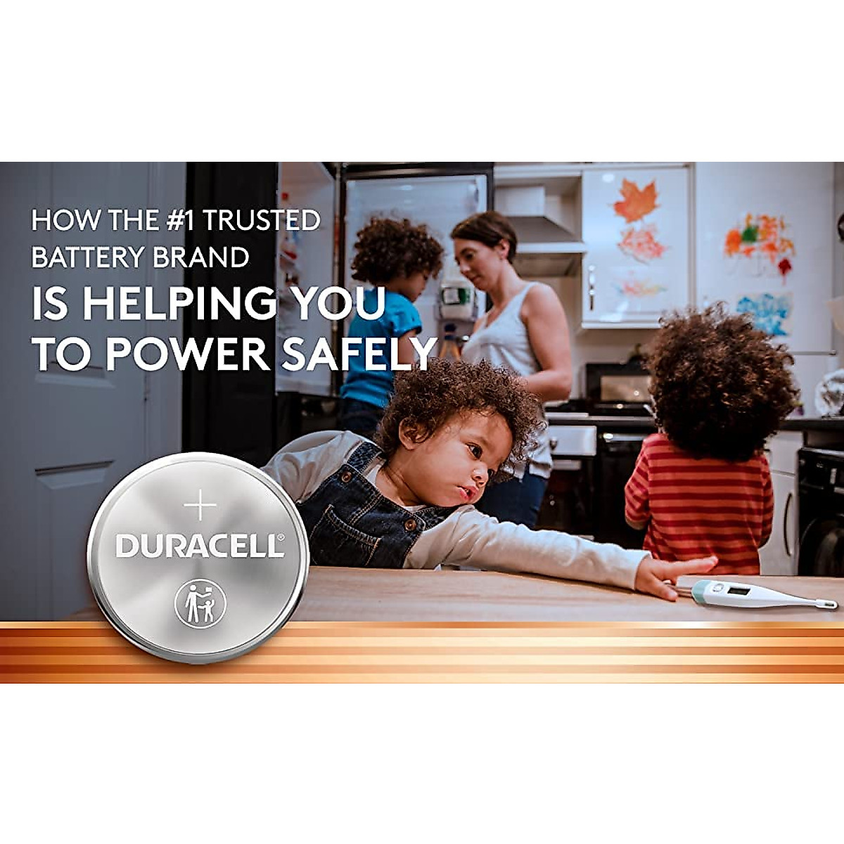 Duracell CR2032 3V Lithium Battery, Child Safety Features, 12 Count Pack, Lithium Coin Battery for Key Fob, Car Remote, Glucose Monitor, CR Lithium 3 Volt Cell (2032 3V)