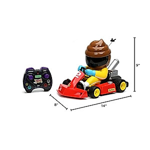 Jada Toys Fart Karts, Remote Control Car, Makes a Variety of Farting Sounds from the Kart, Hilariously Fun Toy, HyperChargers USB Charging Technology, For Ages 6 and up