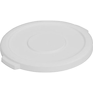 Carlisle FoodService Products 34101102 Bronco Round Waste Bin Food Container Lid, 10 Gallon, White