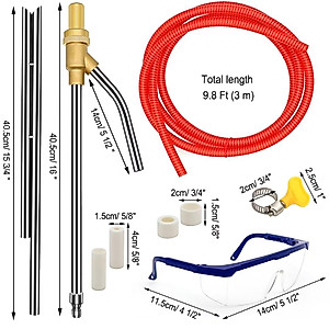 Pressure Washer Sandblasting Kit, 5000 PSI Wet Sandblaster Attachment, Power Washer Sandblasting with Replacement Ceramics Nozzle, 1/4 Inch Quick Disconnect Sandblasting Kit