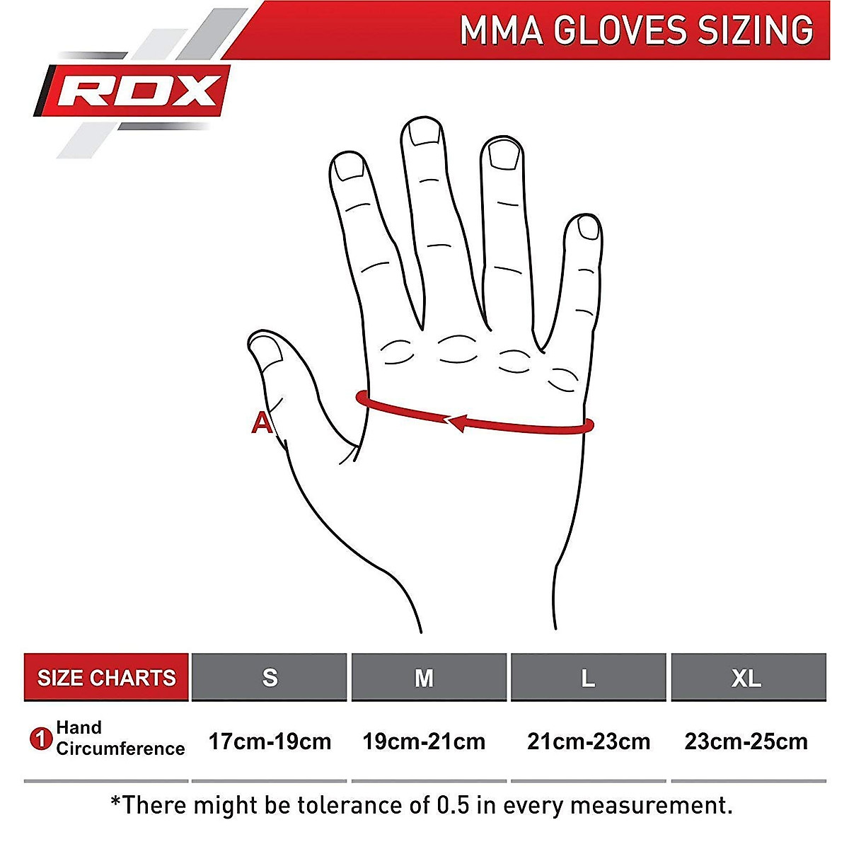 RDX MMA Gloves Noir, Maya Hide Leather, Ventilated Open D-Cut Palm, Padded Grappling Sparring Mitts, Cage Fighting Kickboxing Mixed Martial Arts Muay Thai Training, Punching Bag Pads Workout, Black