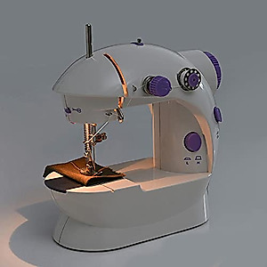 Jinyuan Mini Sewing Machine, Dual Speed Portable Sewing Machine for Beginner with Light, Sewing Kit for Kids, Household