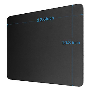 Mouse Pad 12.6×10.8×0.08 inches Premium-Textured Non-Slip Rubber Base Mouse Mat Mousepad for Office & Home, Black (2 Pack)