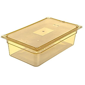 Carlisle FoodService Products CFS 10402B13 StorPlus High Heat Food Pan, 6" Deep, Full Size, Amber