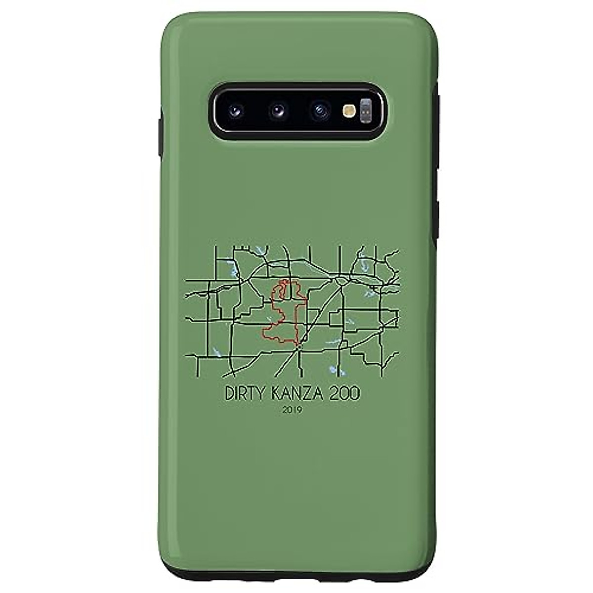 Galaxy S10 Dirty Kanza 200 Flint Hills, Emporia Map Case