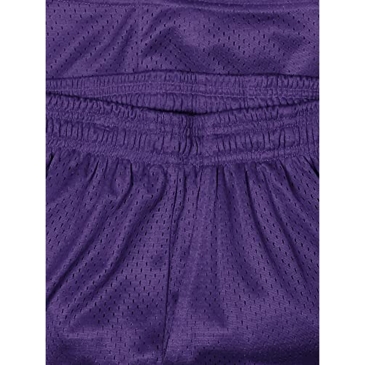 Hat and Beyond Mens Mesh Shorts Elastic Sports Gym Performance Workout Boxing Jersey Basketball Pants (Medium, 1ih01_Purple)