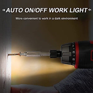 AVID POWER Electric Screwdriver Set Rechargeable 4V Cordless Screwdriver Kit with 44pcs Accessories, 5.65Nm Screw Gun, 5+1 Torque Setting, 2 Position Handle with LED Light