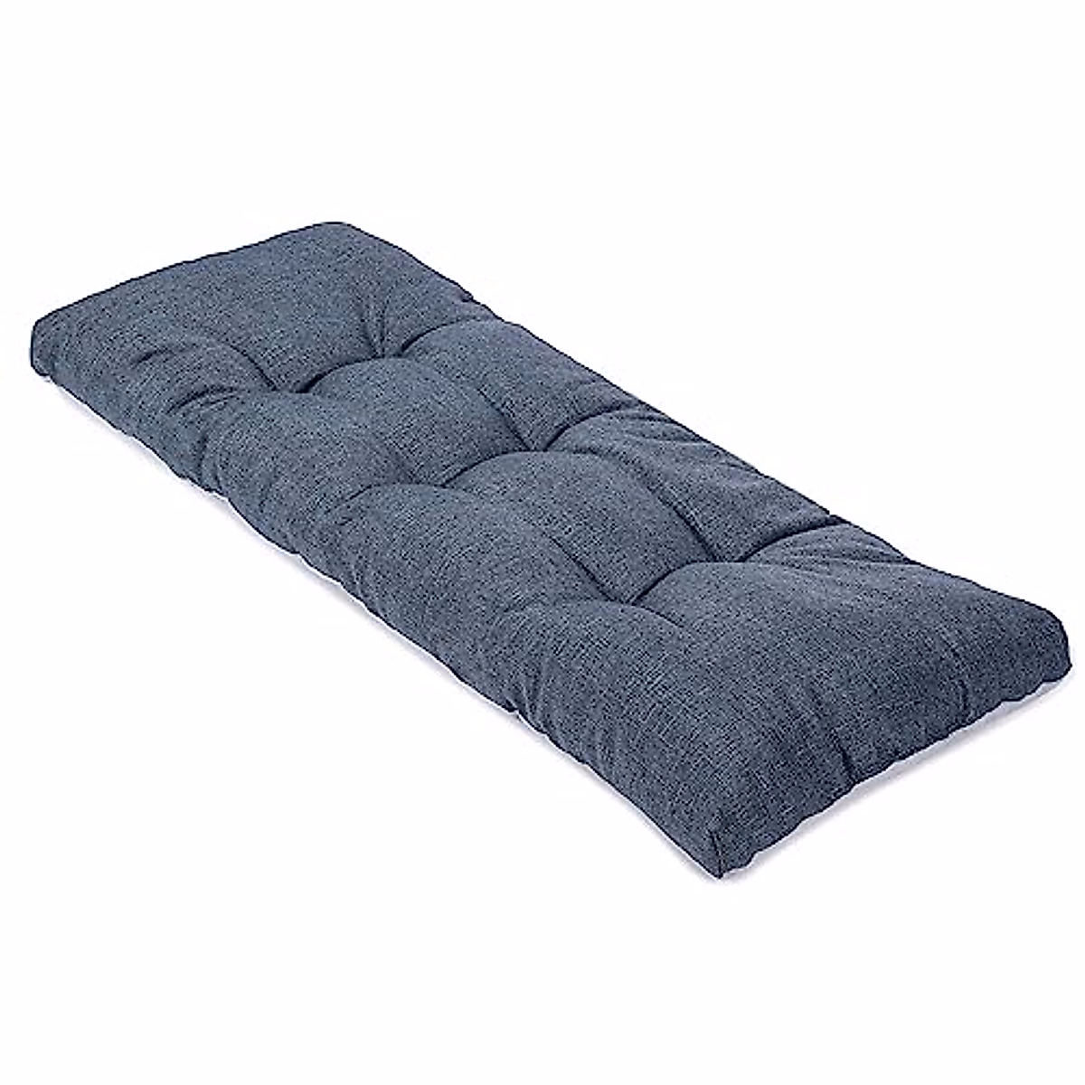 SEKUMDAN Bench Cushion Outdoor Chair Lounge Cushions Durable Non-Skid Tufted Overfilled Seat Pad for Porch Swing Piano Loveseat Outdoor Indoor Furniture (36 in L x 14 in W x 2.5 in T, Navy)