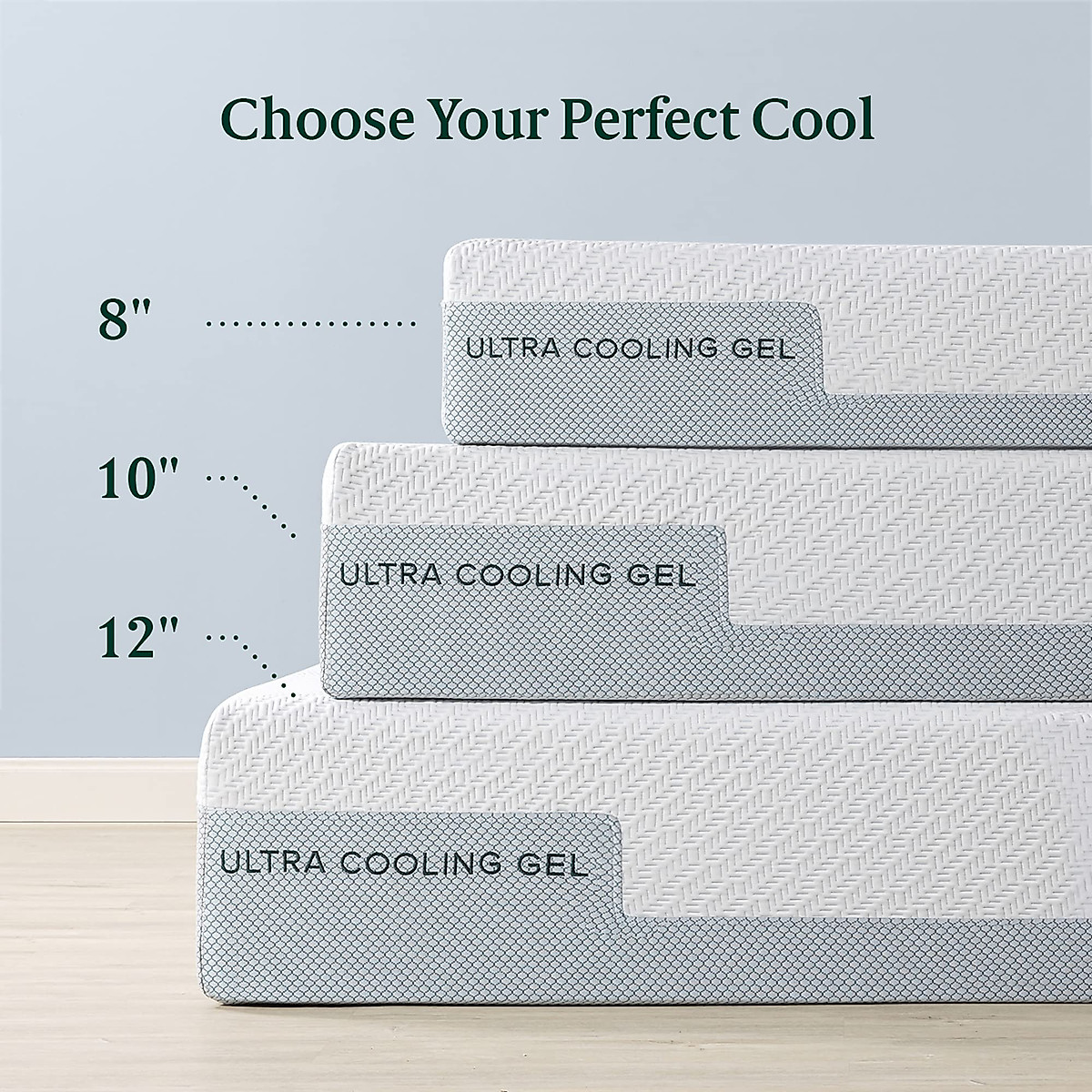ZINUS 12 Inch Ultra Cooling Gel Memory Foam Mattress, King, Cool-to-Touch Soft Knit Cover, Pressure Relieving, CertiPUR-US Certified, Mattress in A Box, All-New, Made in USA