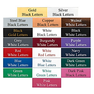 Custom Personalized Engraved Name Tag/Badge for Business, with Magnet or Pin, 1.5"x3" - 1 Tag