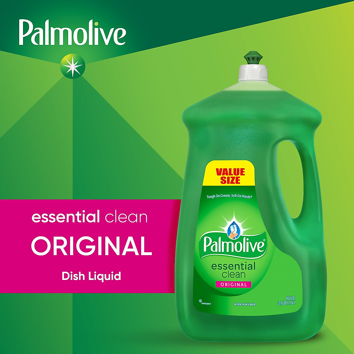 Palmolive Dishwashing Liquid Dish Soap Refill, Essential Clean, Original - 90 fluid ounce