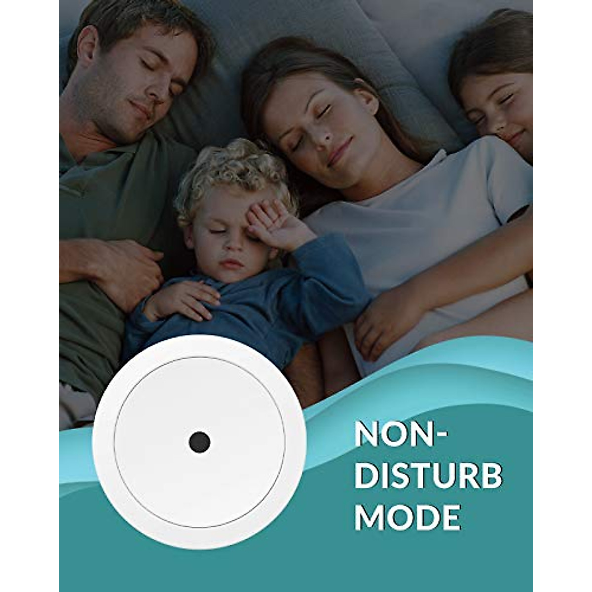 Ecoey Small Smoke Detector Alarm, 10 Year Fire Alarms Smoke Detectors with Built-in 3V Battery, Smoke Alarm with Big Test Button and Silence Function for House, FJ135, 2PACK