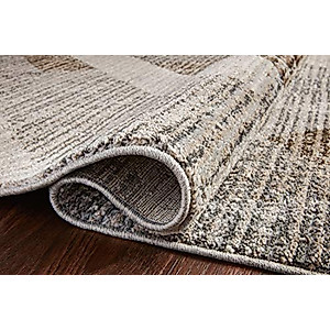 Loloi II Austen Collection AUS-04 Stone/BARK, Contemporary 6'-7" x 9'-2" Area Rug