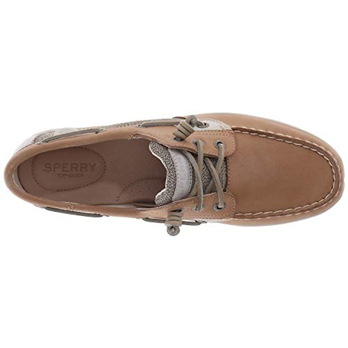 Sperry Womens Songfish Boat Shoe, Linen Oat, 9
