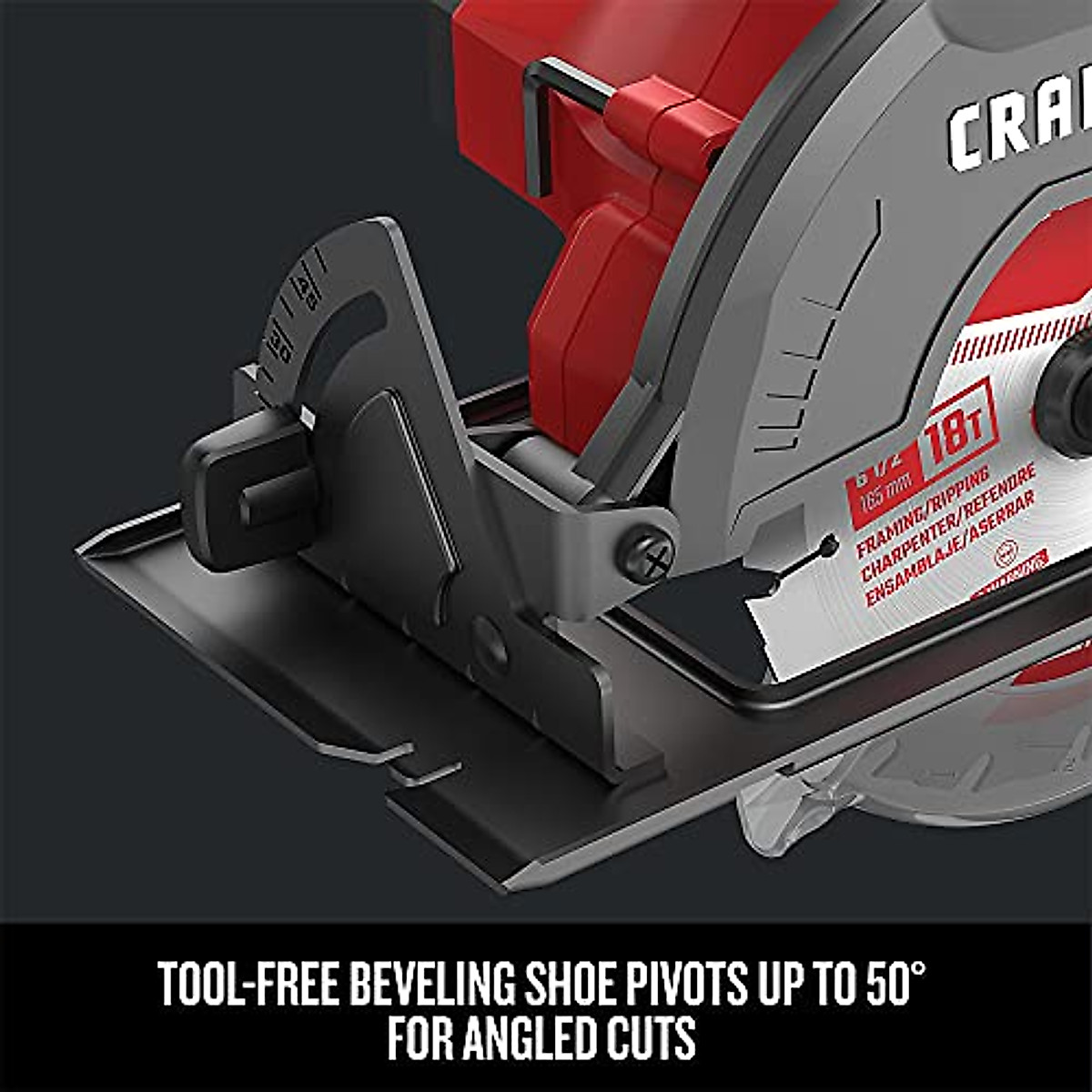 CRAFTSMAN V20* 6-1/2-Inch Cordless Circular Saw Kit (CMCS500M1)