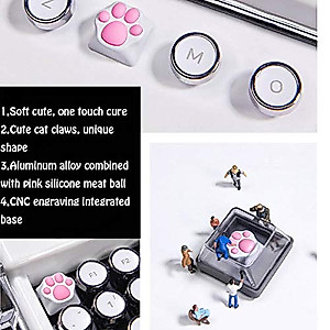 Byhoo Custom Gaming Key Cap Cat Palm Keycap for Cherry MX Switch Machinery Keyboard for ESC Key, Metal Cat Claw Keycap for FPS MOBA Game Players, Keyboard Enthusiasts