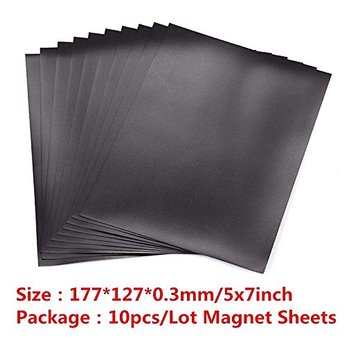 10 Pack Sturdy Clear Plastic Envelope Storage Pockets & 10Pack Rubber Soft Magnet Sheet for Cutting Dies Stencil Crafting Die Cuts Stamps Storage Sets Great for Stamper Crafter Porjects 0.5mm