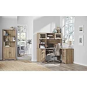 Realspace® Magellan 59"W L-Shape Corner Desk, Blonde Ash