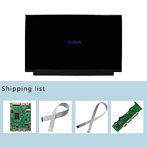VSDISPLAY 13.3" 13.3 Inch 1920X1080 LCD Screen VS133GF-Z001 with HD MI Type C Controller Board VS-RTD2556HC-V2