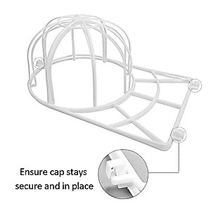 Hat Washer for Baseball Caps,3 Pack Cap Washer for Washing Machine,Dishwasher Hat Rack,Ball Cap Washer Holder Cage,Hat Cleaner Frame for Laundry Machine,Curved/Flat Bill Hat Cleaning Shaper Protector