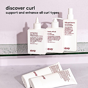 EVO Total Recoil Curl Definer - Strong Hold Defining Moisturizing Cream - Enhances Natural Curl Pattern & Reduces Frizz - Humidity Control l - 200ml / 6.7fl.oz