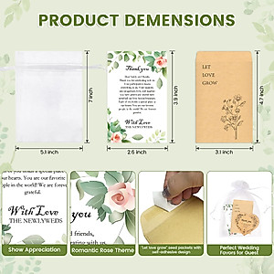 Muitcdo Wedding Party Favors for Guests Bulk 50, Bridal Shower Gifts with Thank You Gift Card Heart Cork Coasters Kraft Paper Packets Organza Bags, Wedding Welcome Bags Souvenirs Give Away Gift