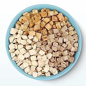 BNYEE Freeze Dried Cat & Dog Treats – 250g Freeze Dried Chicken+Duck+Fish 3 in 1 Meat Snacks - High Protein, Bite-Sized, Training Treats Snacks