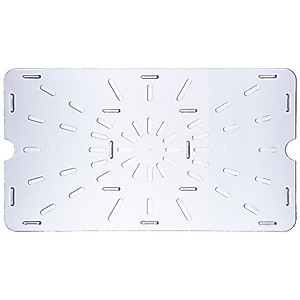 Carlisle FoodService Products 1021507 StorPlus Full Size Polycarbonate Drain Shelf, Clear