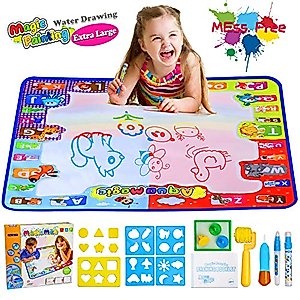 Ayeboovi Toddler Toys Water Drawing Mat Toy for 3 4 5 Year Old Girl Magic Toddler Painting Kit