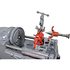 RIDGID® 535 V1 Pipe Threading Machine with 811 Die Head Extra Head Alloy Steel Dies and Reamer (Renewed)