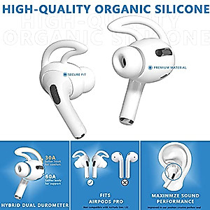 Airpods Pro Case, 15 in 1 Airpod pro Accessories Set Kit, Silicone Anti-Lost Straps/Watch Band Holder/Ear Hooks/Storage Box/Ear Tips/Keychainfor Apple Airpods Pro Charging Case Cover Skin (Black)