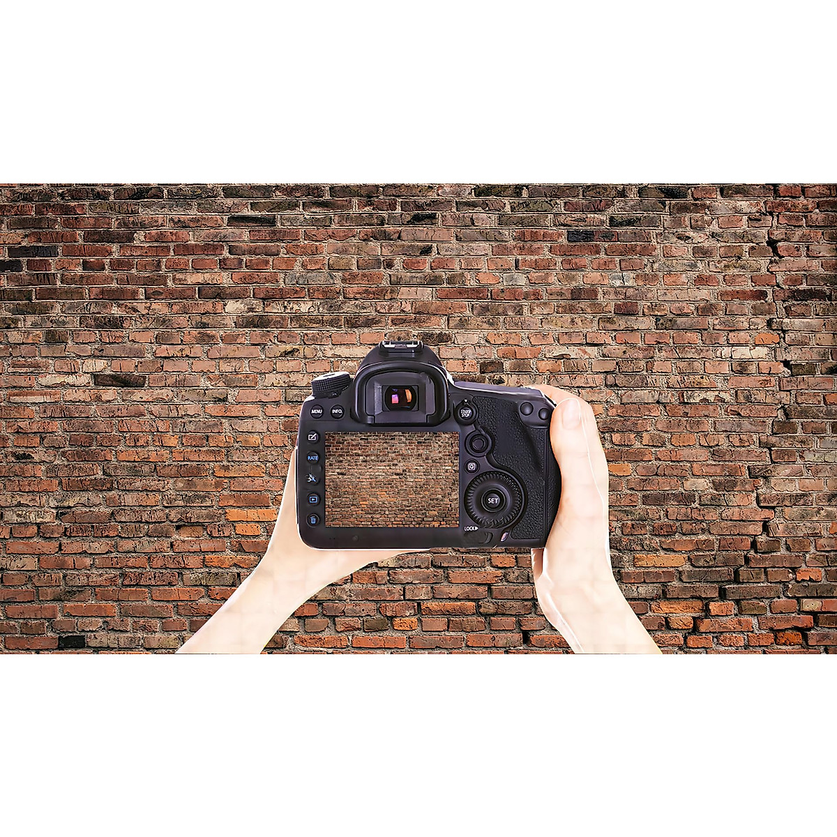 YYNXSY 7X5FT Brick Wall Background Primary Color Brick Background Large Fabric Brick Photo Background Baby Shower Birthday Party Wedding Graduation Home Decoration Photo Booth Prop Banner YY-7