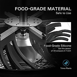 VIVOSUN 16 inch Bud Leaf Bowl Trimmer- Clear Visibility Dome, Sharp Stainless Steel Blades for Spin Cut & Solid Metal Gear Box, Hand Pruner Included (Upgraded Version)