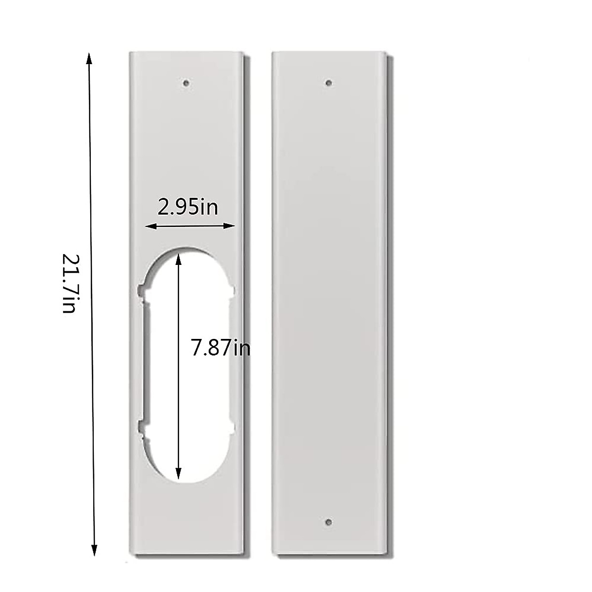 Portable Air Conditioner Window Kit Adjustable Window Slide Kit Plate,Window Seal for AC Unit Air Conditioner Accessories Portable AC Vent Kit for Exhaust Hose (2pcs Window Slide Kit Plate)