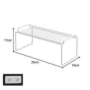 ＫＬＫＣＭＳ Spice Seasoning Rack Bathroom Organizer Multipurpose under Sink Shelf Cabinet Basket Organizer for Shower Kitchen Countertop Bathroom, White L