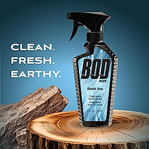 BOD man Fragrance Body Spray, Dark Ice, 8 fl oz