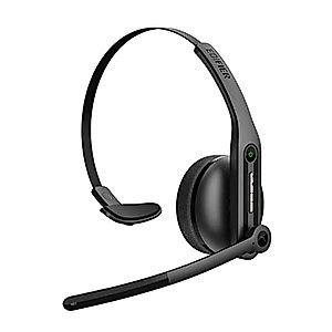 Edifier CC200 Bluetooth Headset with Noise Cancelling Microphone - Trucker Bluetooth Headset - HD Voice - 29hrs Talk Time - USB-C Cable - Multiple Calls Control - Ultralight Design - Black