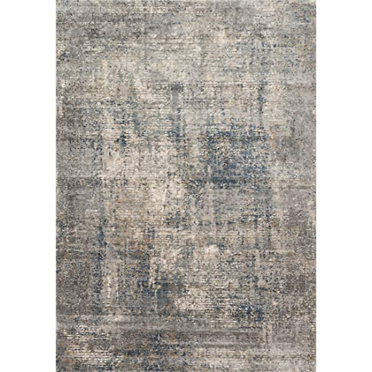 Loloi II Teagan Collection TEA-05 Denim/Slate, Contemporary 5'-3" x 7'-6" Area Rug