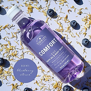 Village Naturals Therapy, Comfort 2-in-1 Foaming Bath Oil & Body Wash, 16 oz, Pack of 4