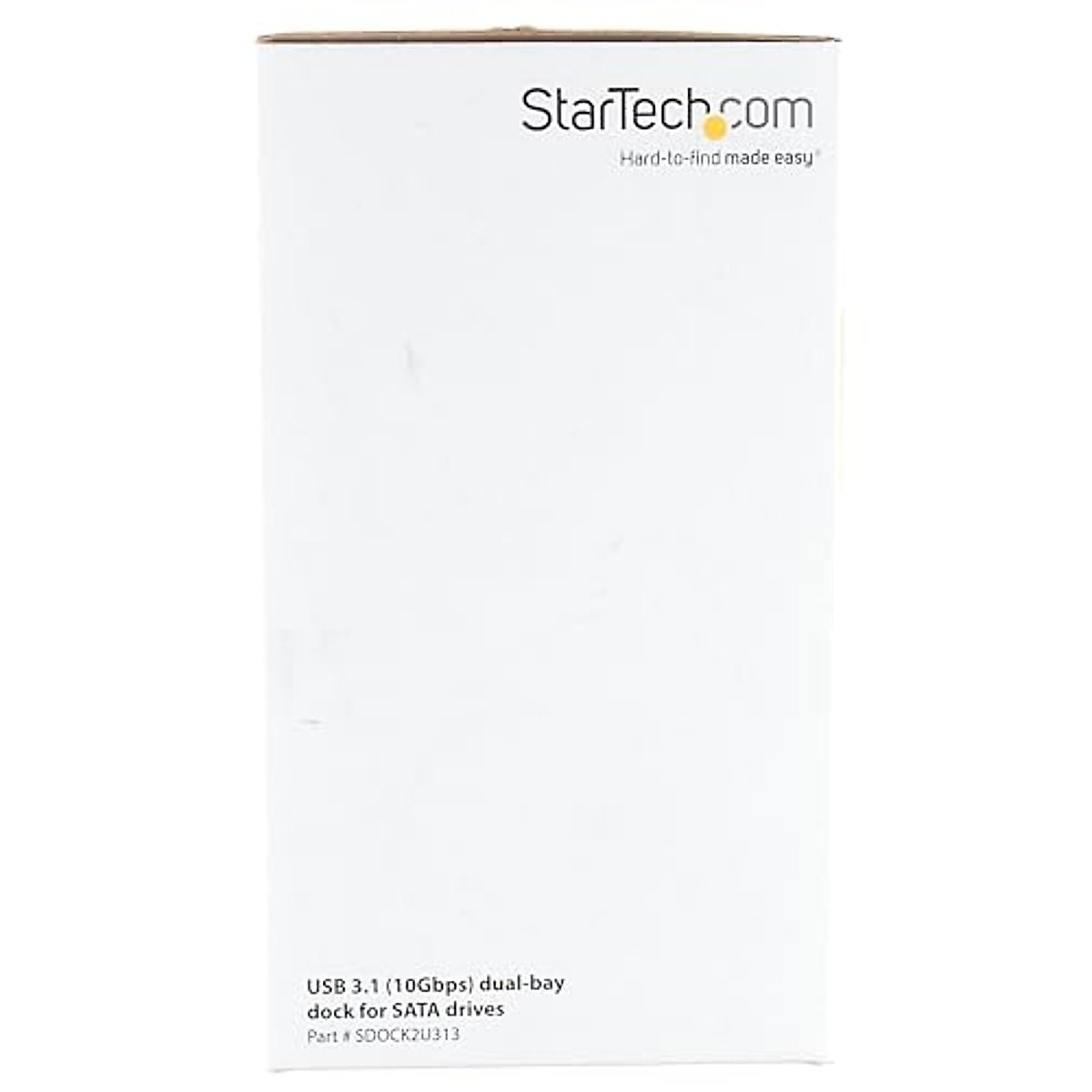 StarTech.com Dual-Bay USB 3.1 to SATA Hard Drive Docking Station, USB 3.1 (10 Gbps), External 2.5/3.5" SATA I/II/III, SSD/HDD Docking Station, Hot-Swap Hard Drive Bay, Top-Loading (SDOCK2U313)