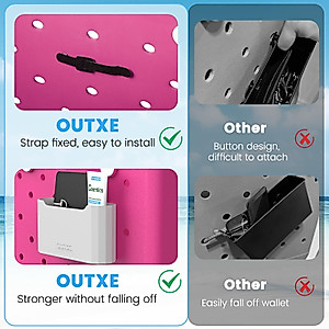 OUTXE 2 Pack Silicone Bogg Bag Organizer Insert Compatible with All Bogg Bags, Sunglasses & Wallet Holder Accessories for Bogg Bag, Wallet and Glasses Organizer for Simply Southern Bogg Bag-Grey