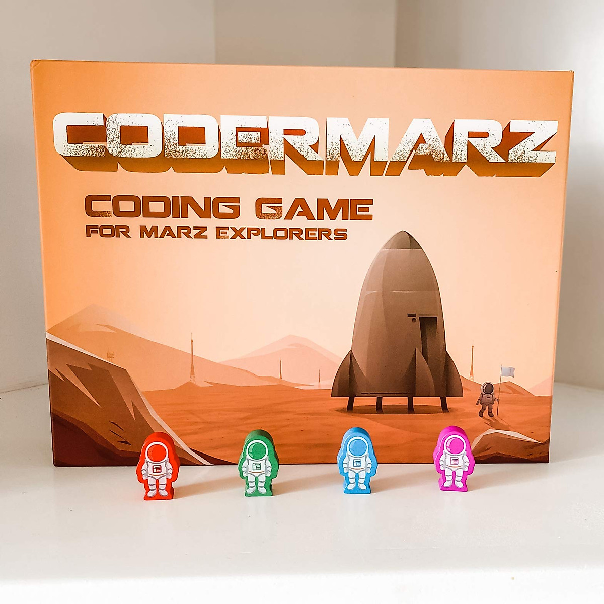 CoderMarz Game for Space and AI Learners! NBC Featured: First Ever Board Game for Boys and Girls Age 6+. Teaches About Mars, AI and Computer Programming Through Fun Astronaut and Neural Adventure!