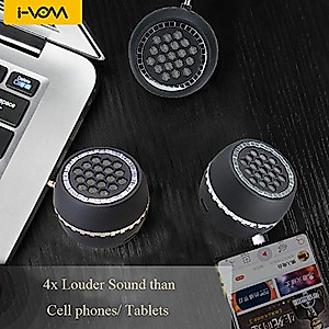 vomauxin Mini Portable Speaker, 3W Mobile Phone Speaker Line-in Speaker with Clear Bass 3.5mm AUX Audio Interface, Plug and Play for iPhone, iPad, iPod, Tablet, Smartphone