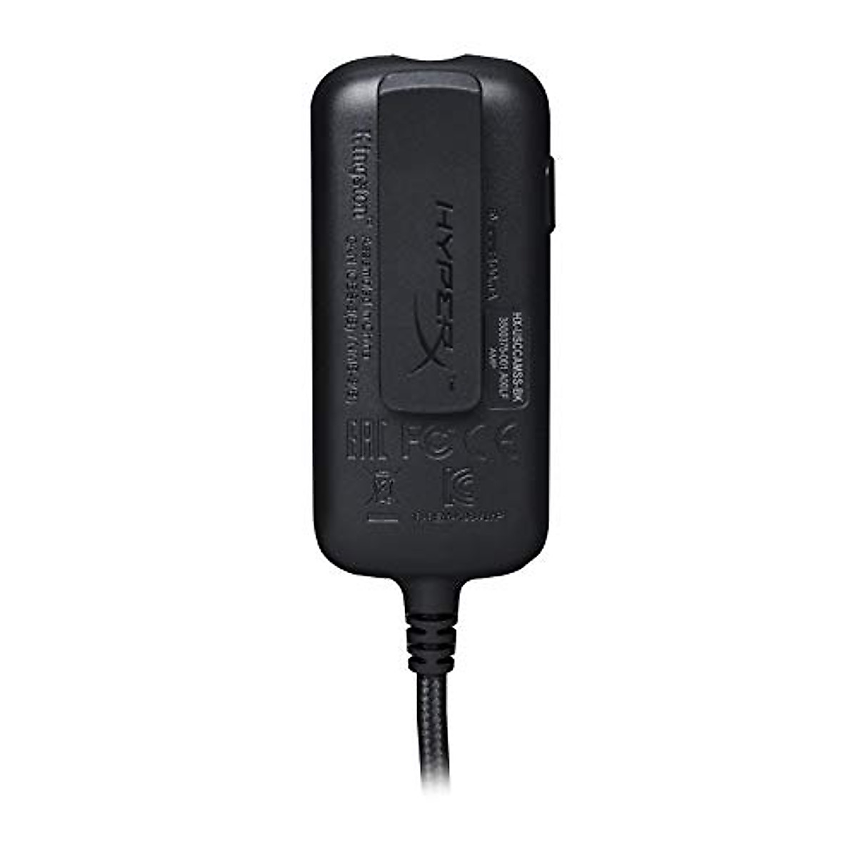 HyperX Amp USB Sound Card - Virtual 7.1 Surround Sound - Works with PC/PS4 - Plug and Play Audio Upgrade for Stereo Headsets (HX-USCCAMSS-BK)