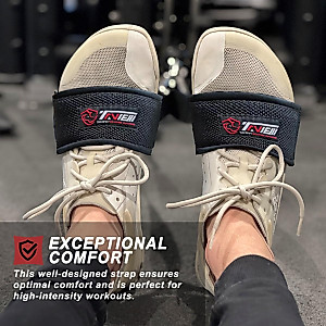 Reverse Squat AB Strap Prfect for Training Abs and Hip Flexors. Elite Speed, Jumping, and Explosiveness for men and women. (Straps for Cable Machines) Knee Protection, Leg Strength, and Deep Core.