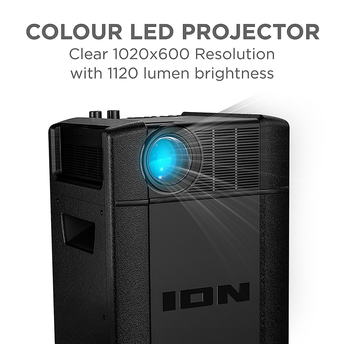 Ion Projector Deluxe Speaker Battery/AC Powered Indoor/Outdoor Projector