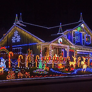 SURLED 99Ft LED Rope Lights Outdoor, 16 Colors Changing Outdoor String Light Plug in, 300 LEDs Waterproof Rope Light with Remotes for Bedroom Wedding Patio Party Garden Halloween Christmas