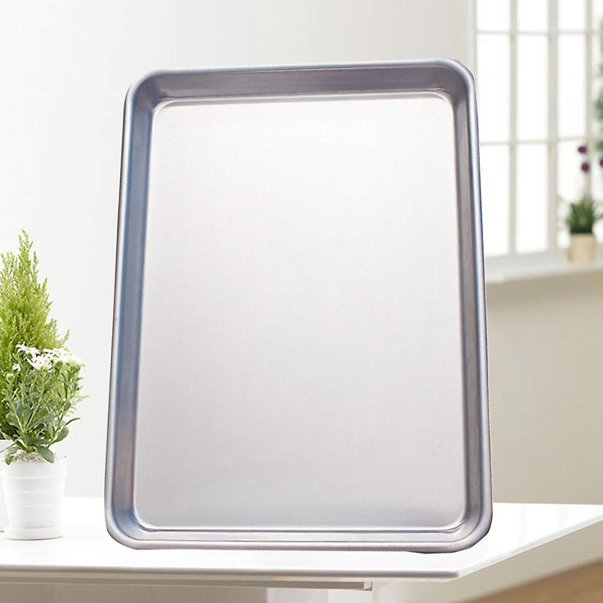 Luxshiny Metal Baking Tray Chef Oven Cake Tray Dessert Bakery Pan Broiling Pan for Oven Kitchen Oven Pan Cake Baking Dish Broiler Pan for Oven Cookie Baking Pan Accessories Bakeware