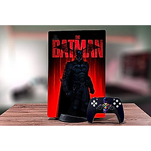 PEYANZ Skin Compatible with P.S.5 Console(Disk Edition) and Controllers Vinyl Sticker, Durable, Scratch Resistant, Bubble-Free