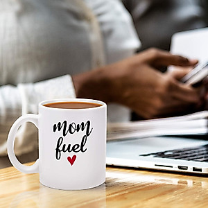 Qtencas Mom Gifts, Mom Juice Mom Fuel Coffee Mug and Wine Tumbler Set, Birthday Christmas Gifts for Mom New Mom Mothers to be Wife Women Mother's Day, Insulated Stainless Steel Wine Tumbler with Lid